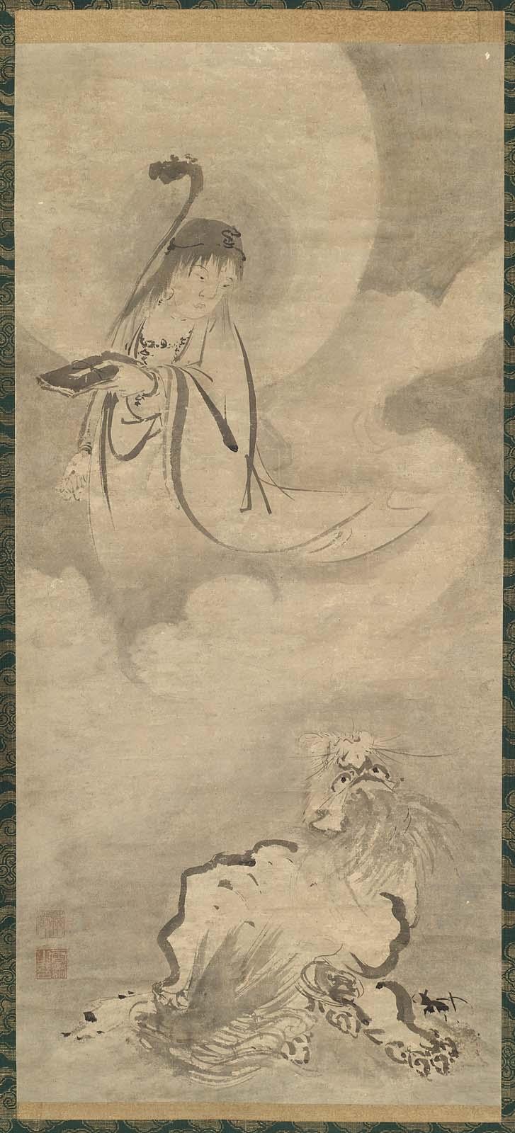 Monju, the Bodhisattva of Wisdom, and Lion – Buddhism now