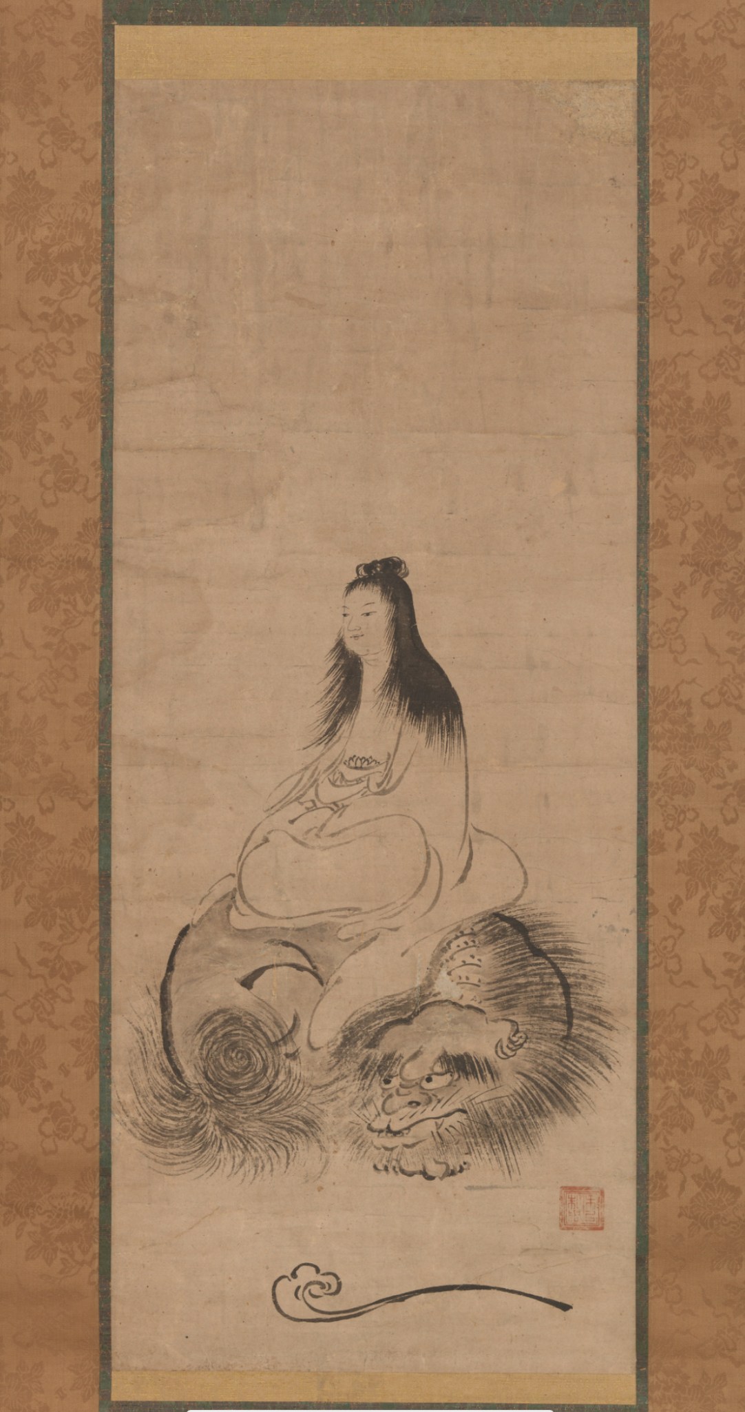 Monju, the Bodhisattva of Wisdom, and Lion – Buddhism now